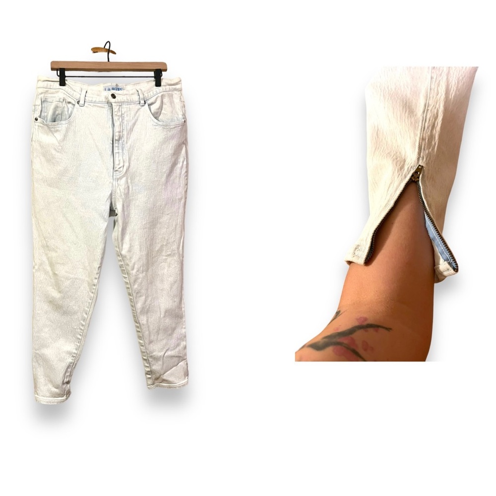 {80’s Vintage} L.A Blues Acid/White Washed Jeans - Gem